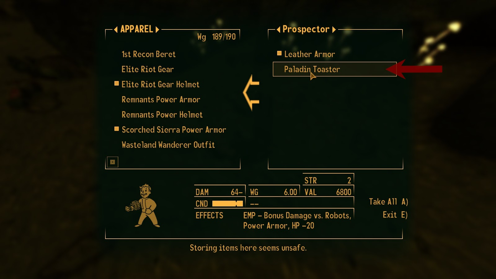 How to get the unique “Paladin Toaster” Zap Glove in Fallout: New Vegas ...