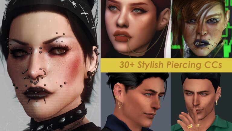 30+ Glamorous and Stylish Piercing CCs To Enhance Your Sim’s Appearance ...